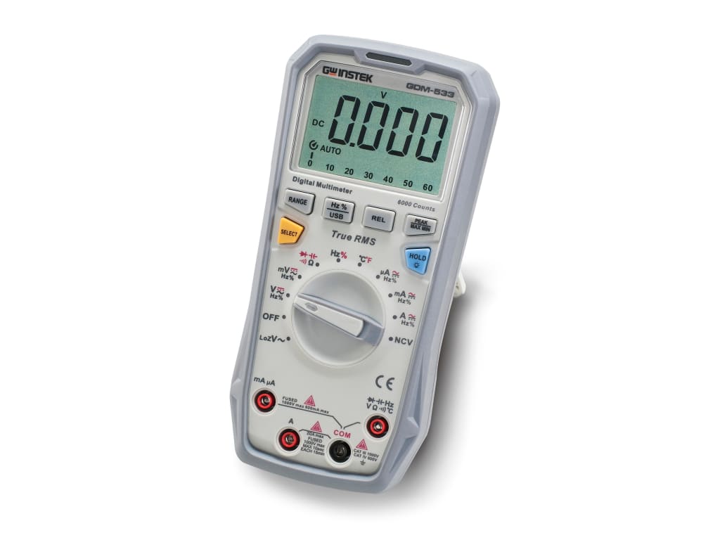 Instek GDM-541 - True RMS Handheld Digital Multimeter with USB ...