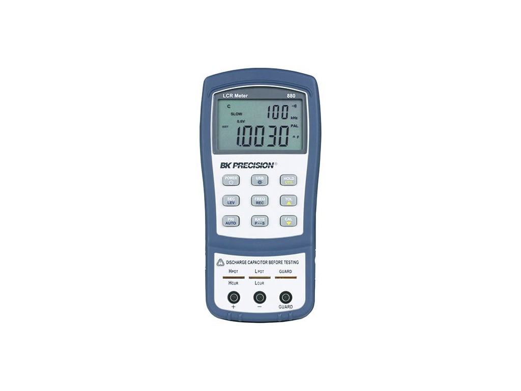 B&K Precision 880-220V - 40,000 Count Dual Display Handheld LCR Meter ...